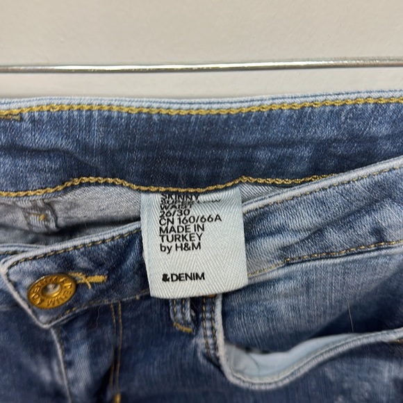 H&M | Jeans | Hm Skinny Super Low Waist Ripped Jeans Nwot | Poshmark